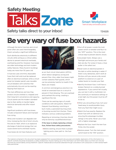 Safety Talks – Smart Workplace