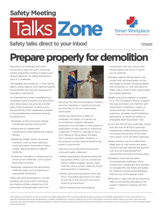 Safety Talks – Smart Workplace