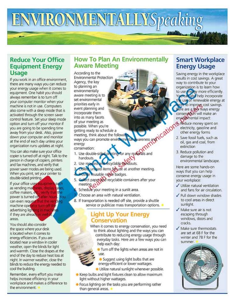 Environmental Awareness Posters - Smart Workplace