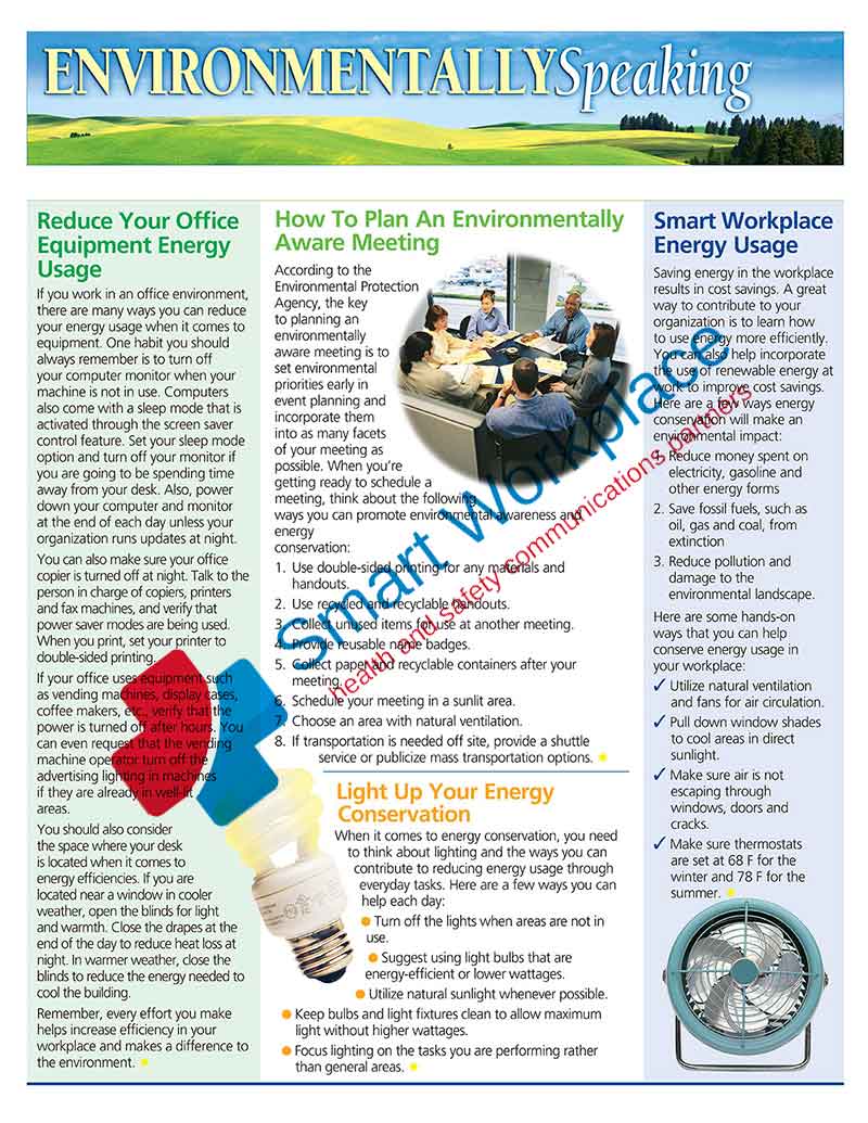 Environmental Awareness Posters - Smart Workplace