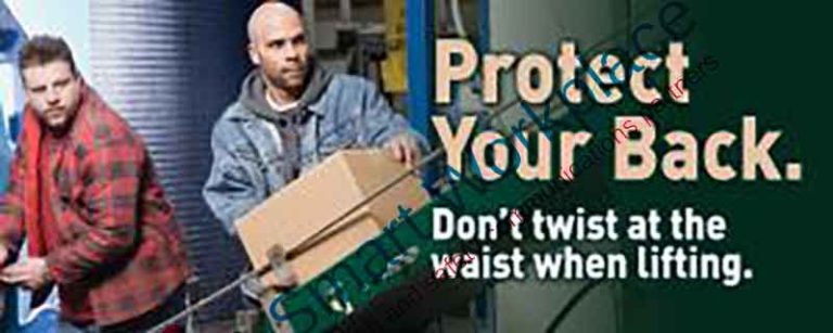 Safe Lifting - 6x3 Safety Banner - Smart Workplace