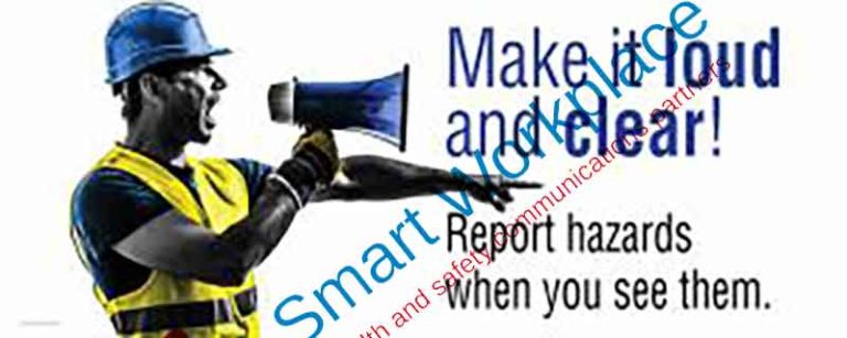 Reporting Hazards - 6x3 Safety Banner - Smart Workplace