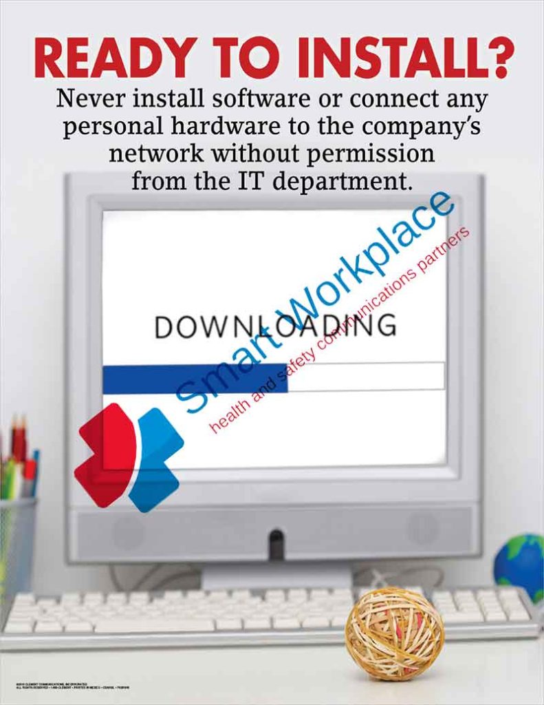 Cyber Security Poster Pack (Laminated) - Smart Workplace