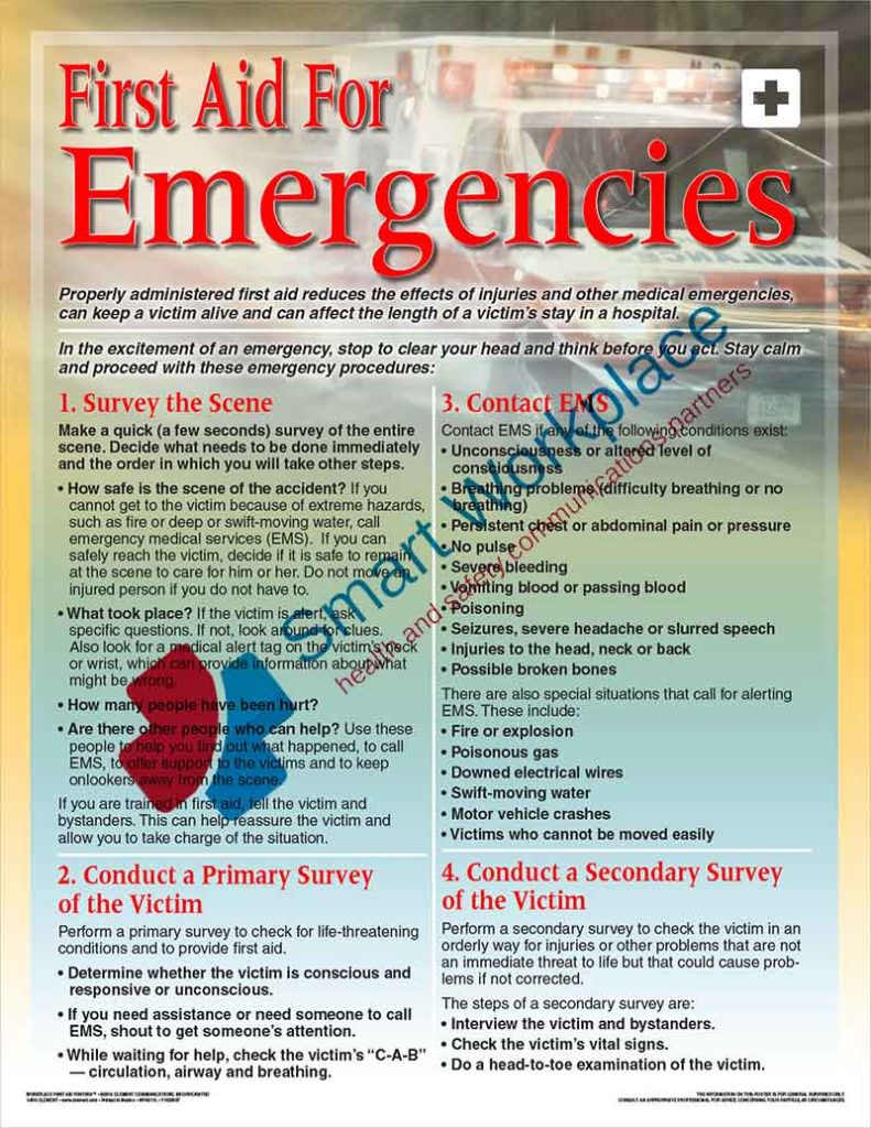 Workplace First Aid Poster Pack (Laminated) - Smart Workplace